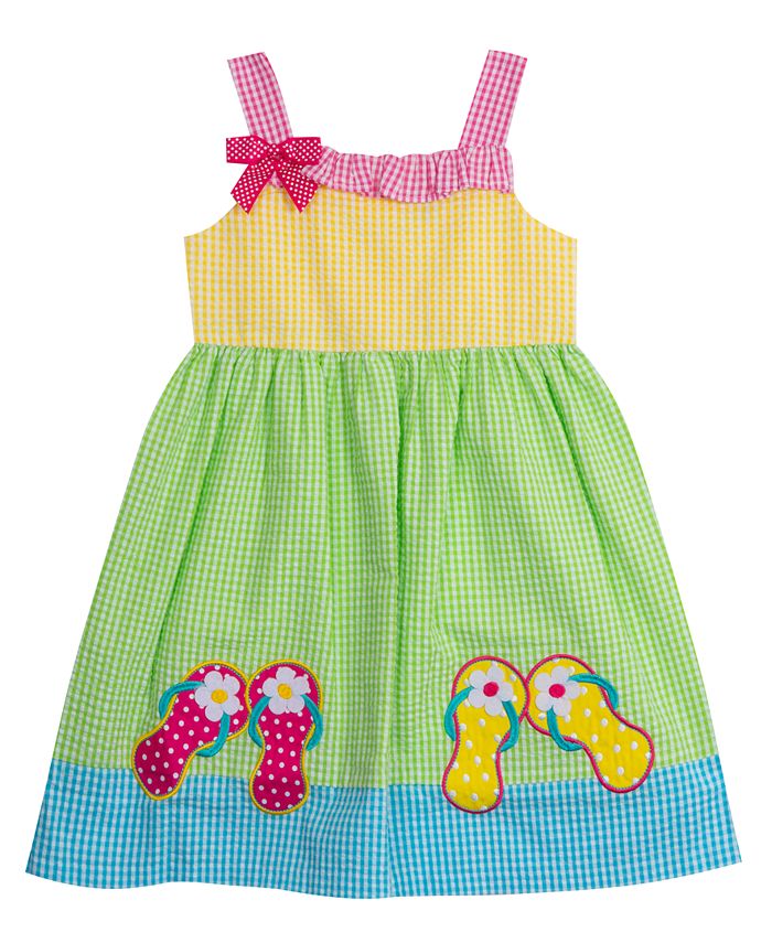Rare Editions Little Girls Seersucker Dress - Macy's