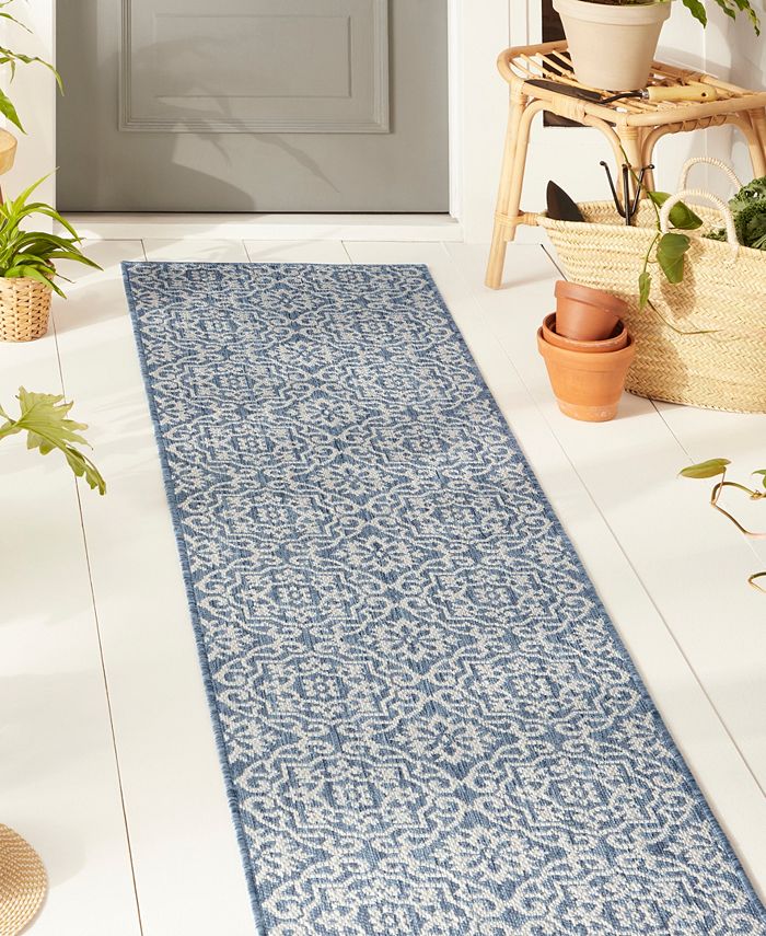 Nicole Miller Patio Country Danica 1'9" x 7'2" Runner Outdoor Area Rug ...