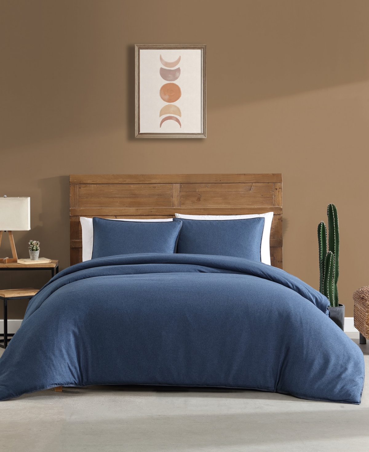 Wrangler Mesa Herringbone 3 Piece Duvet Cover Set, King Bedding In Blue ...