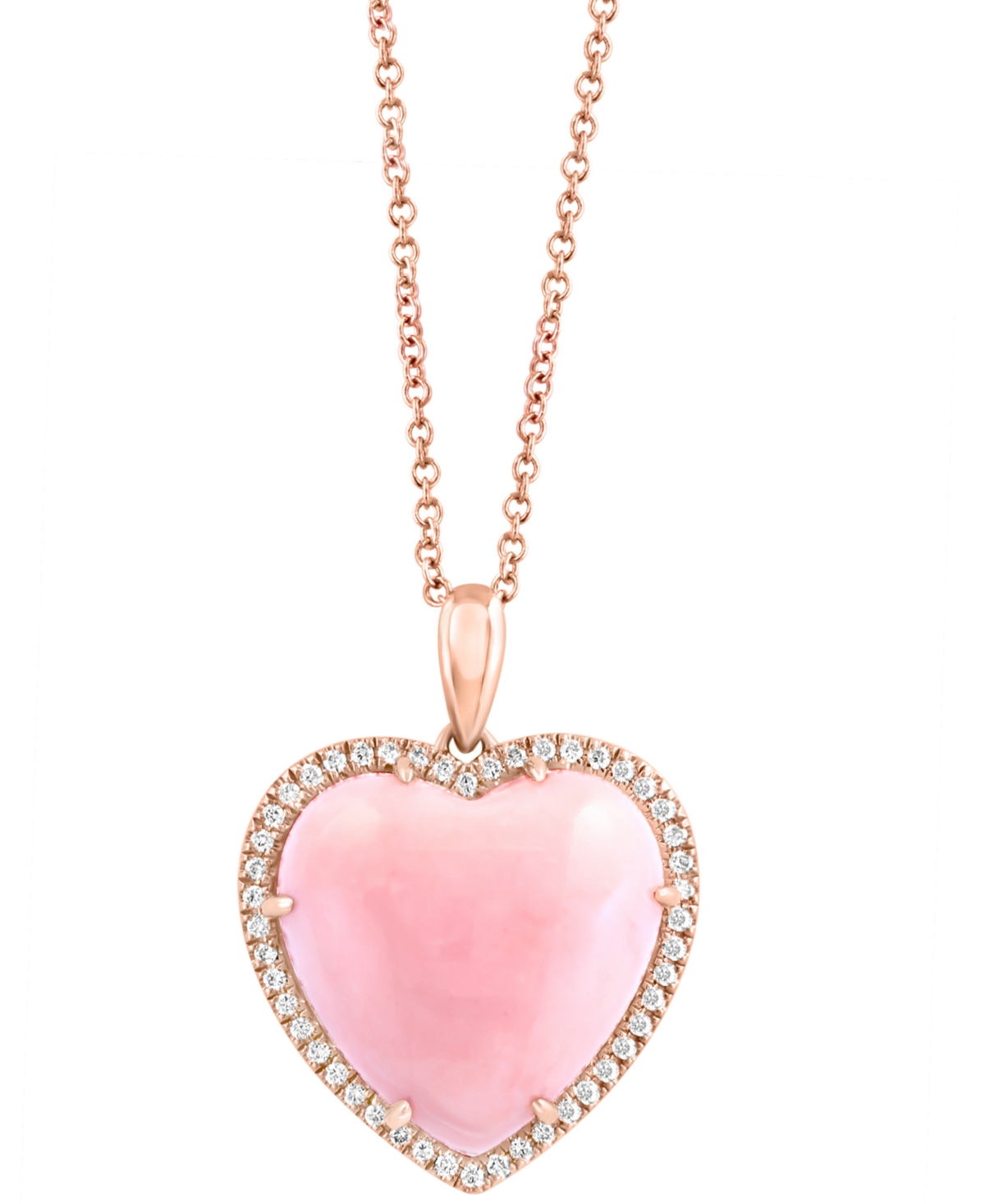 Click here for Effy Pink Opal (10-9/10 ct. t.w.) & Diamond (1/5 c... prices