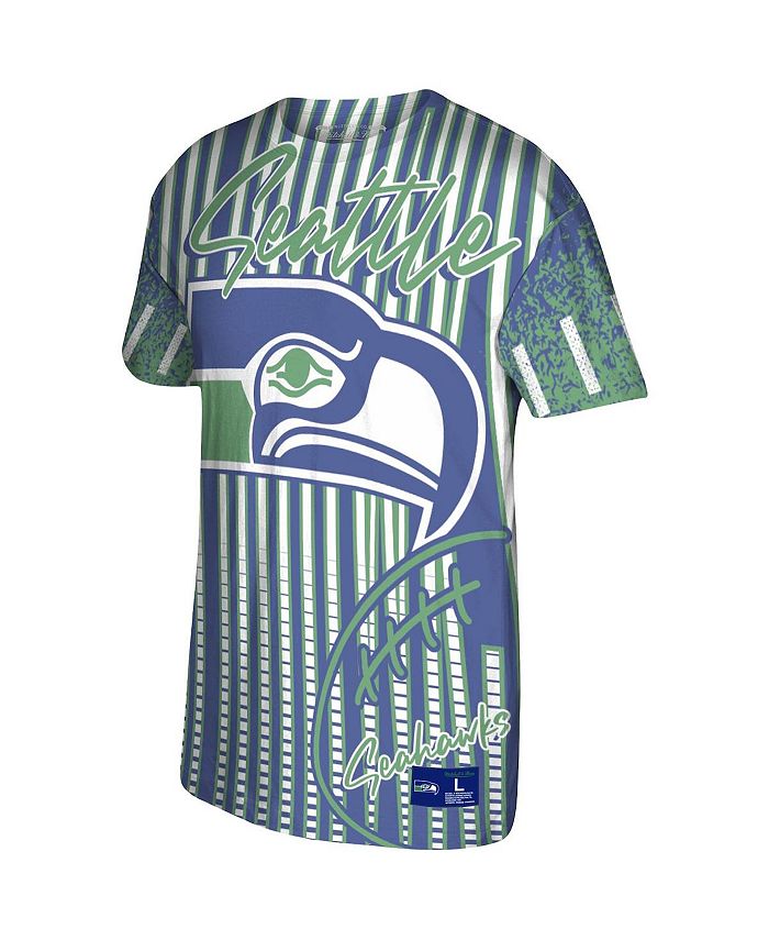 Mitchell & Ness Men's Royal Seattle Seahawks Jumbotron Historic Logo T ...