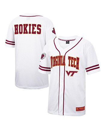 Colosseum Men's White and Maroon Virginia Tech Hokies Free Spirited ...