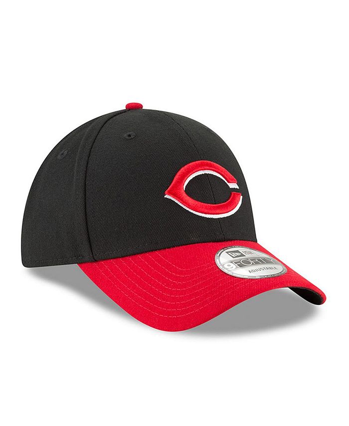 New Era Men's Black Cincinnati Reds Team League 9FORTY Adjustable Hat ...