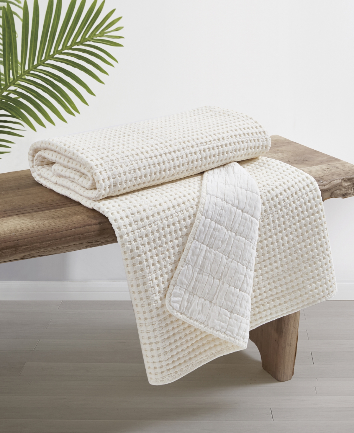 Click here for Levtex Mills Waffle Stitched Quilted Throw  60 x 5... prices