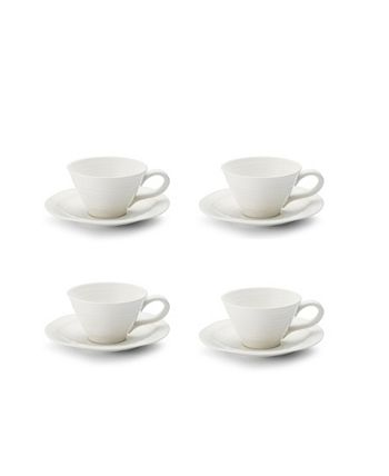 Portmeirion Sophie Conran Teacups and Saucers, Set of 4 - Macy's