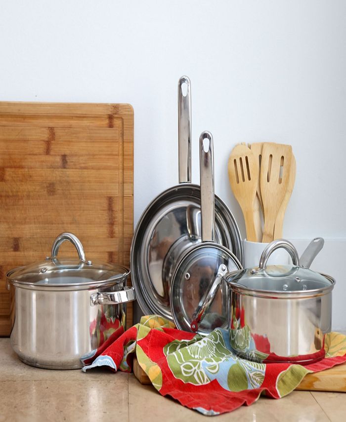 Sedona Stainless Steel 7-Pc. Cookware Set & Reviews - Cookware Sets ...
