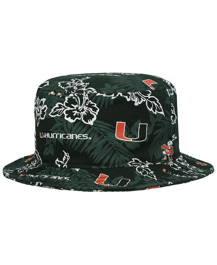 Reyn Spooner Men's Green Miami Hurricanes Floral Bucket Hat - Macy's