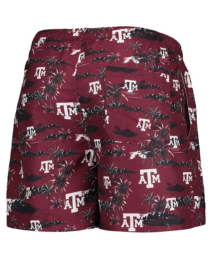FOCO Men's Maroon Texas A&M Aggies Island Palm Swim Trunks - Macy's