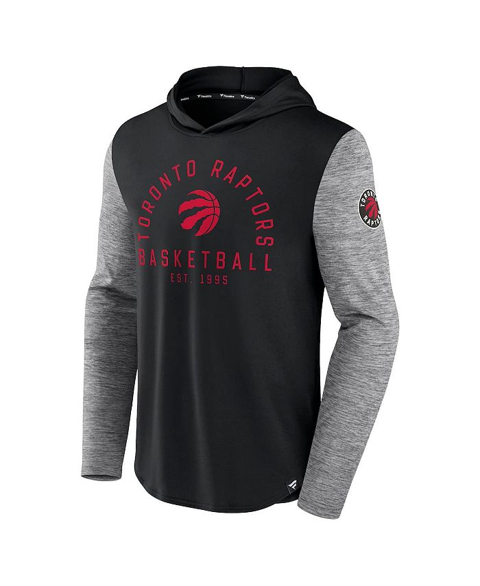 Fanatics Men's Black, Heathered Charcoal Toronto Raptors Deep Rotation ...