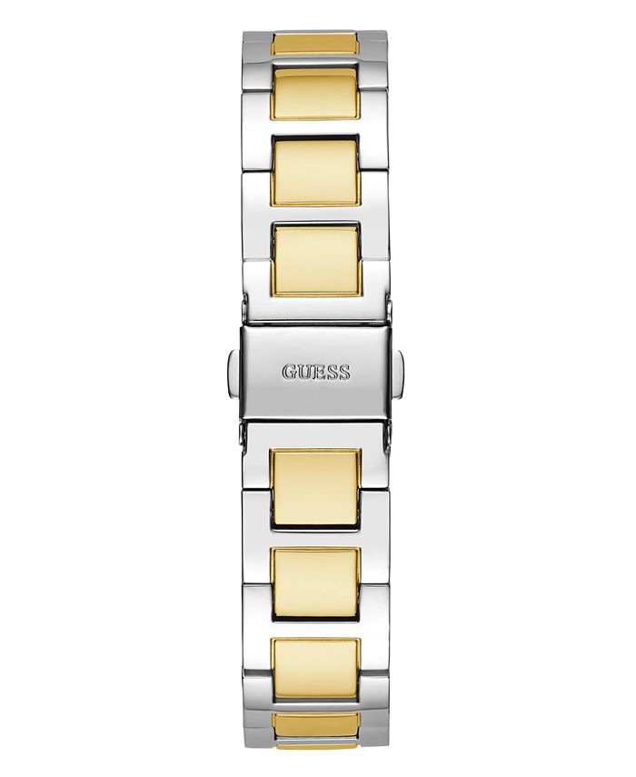 GUESS Women's Two Tone Stainless Steel Bracelet Watch, 34mm - Macy's