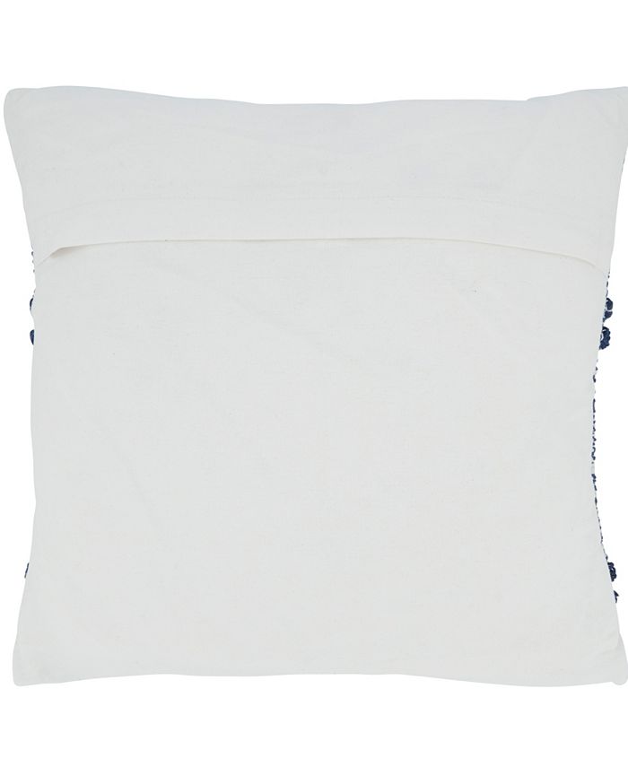 Saro Lifestyle Fringe Moroccan Decorative Pillow, 18" x 18" - Macy's