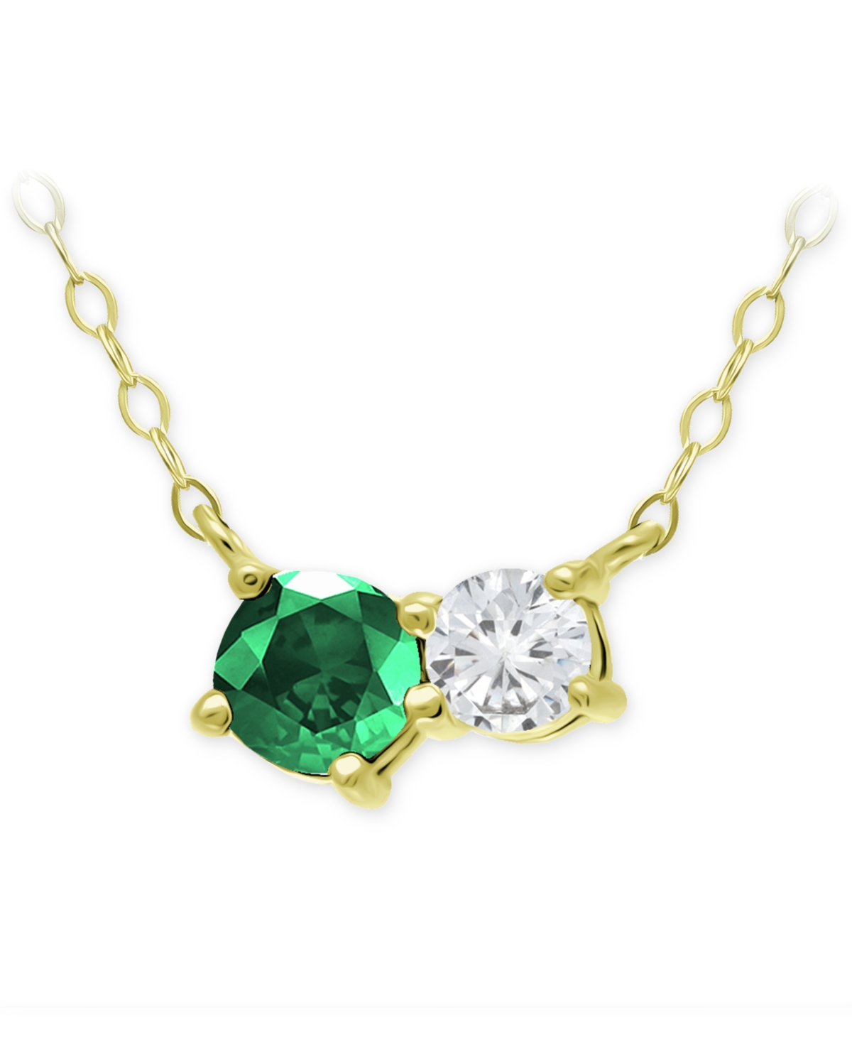 Click here for Giani Bernini Green Quartz & Cubic Zirconia Two-St... prices