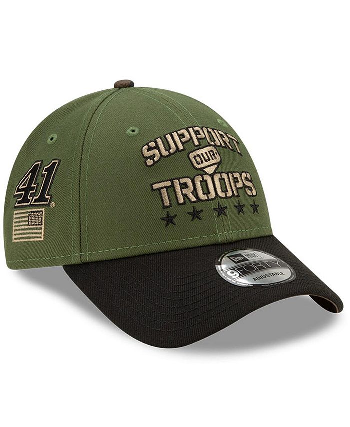New Era Men's Green and Black Cole Custer 9FORTY Support Our Troops ...