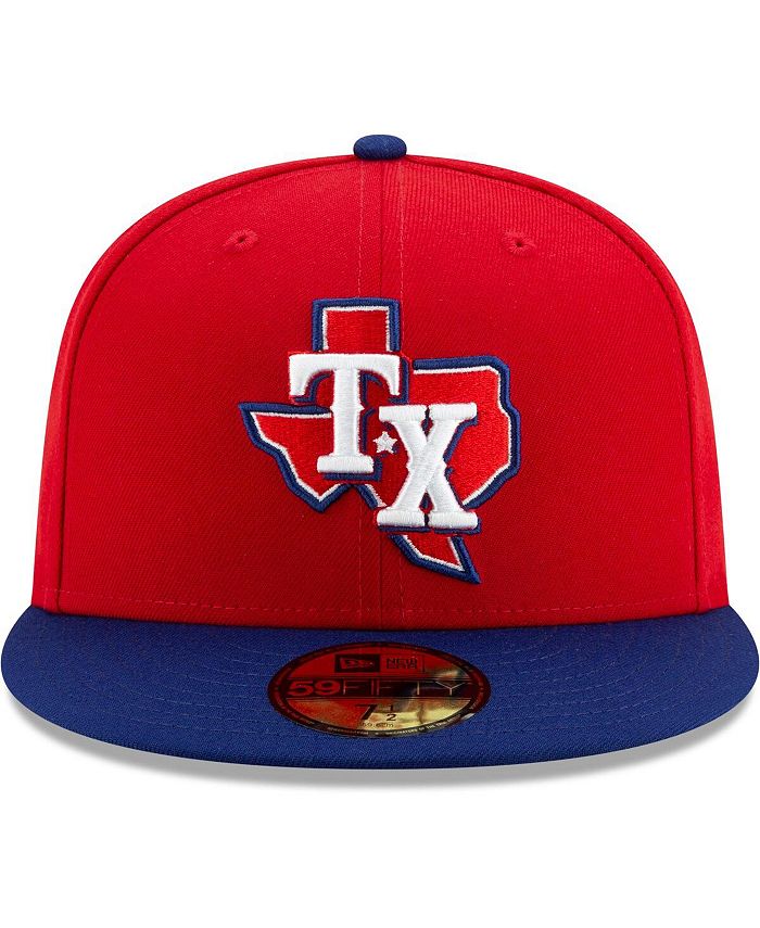 New Era Men's Red, Royal Texas Rangers 50th Anniversary Authentic ...
