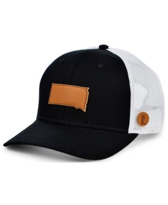 Men's Black and White North Dakota Local Crowns Statement Trucker ...