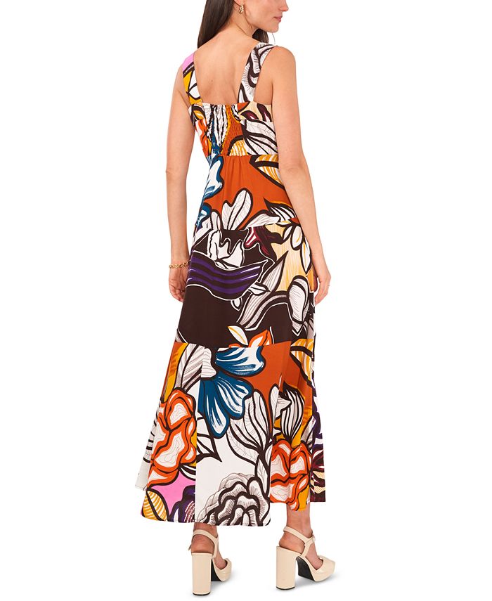 Vince Camuto Women's Printed Tiered Challis Maxi Dress - Macy's Vince Camuto Women's Printed Tiered Challis Maxi Dress - Macy's