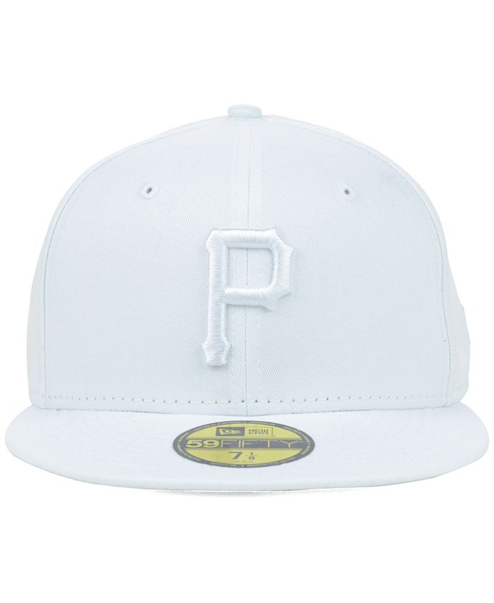 New Era Pittsburgh Pirates White-On-White 59FIFTY Cap - Macy's