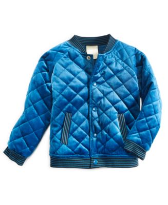 First Impressions Toddler Boys Quilted Velvet Jacket, Created for Macy ...
