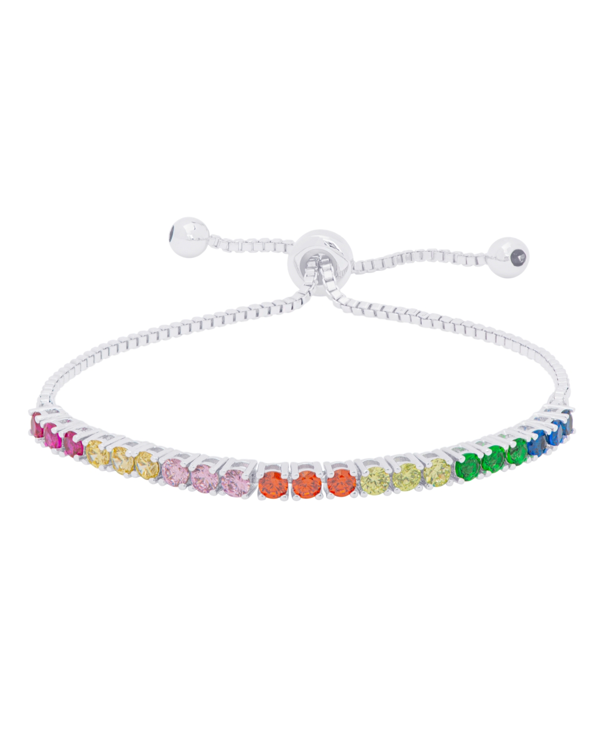 Click here for Macys Womens Rainbow Bracelet - Silver prices