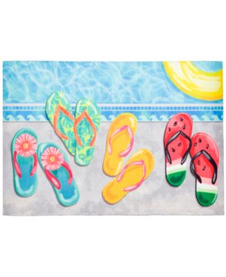 Liora Manne' Illusions Poolside Flip Flops 2'5" x 4'1" Area Rug - Macy's