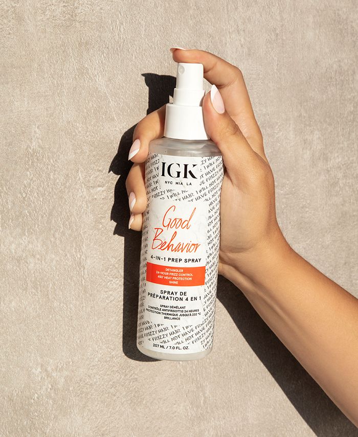 IGK Hair Good Behavior 4-In-1 Prep Spray - Macy's