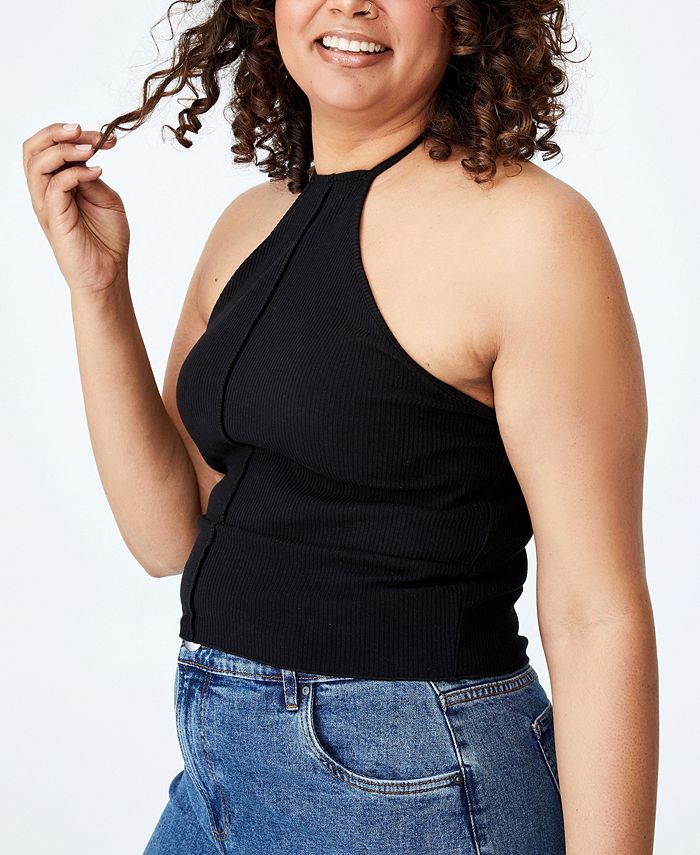 COTTON ON Trendy Plus Size Halter Top - Macy's