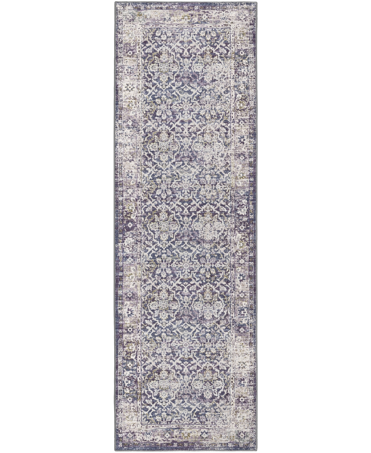 Click here for Dalyn Jericho JC3 26 x 12 Runner Area Rug - Purple prices