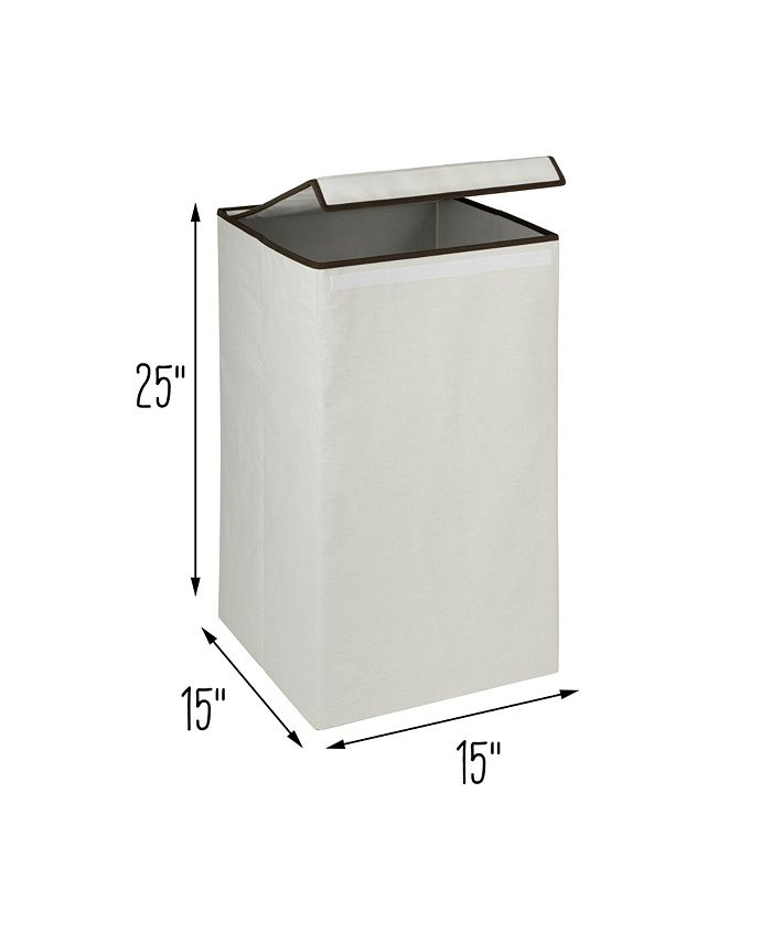 Honey Can Do Collapsible Square Hamper with Lid - Macy's