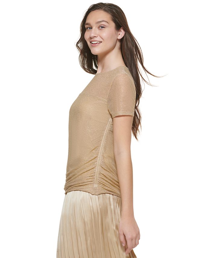 DKNY Women's Mesh Top - Macy's