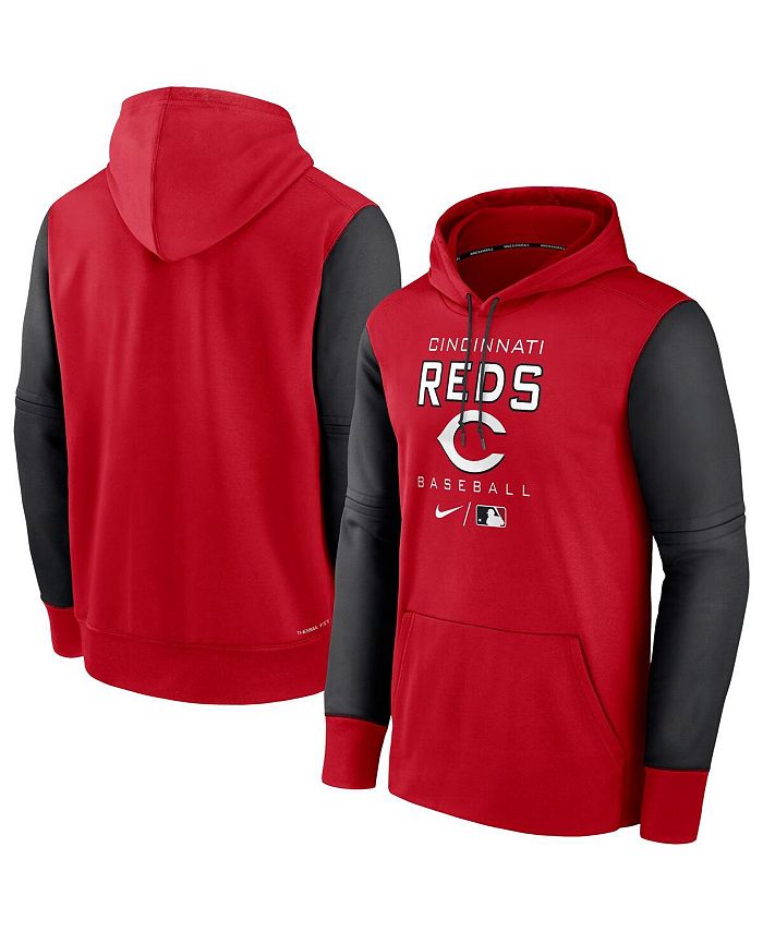 Nike Men's Red, Black Cincinnati Reds Authentic Collection Performance ...