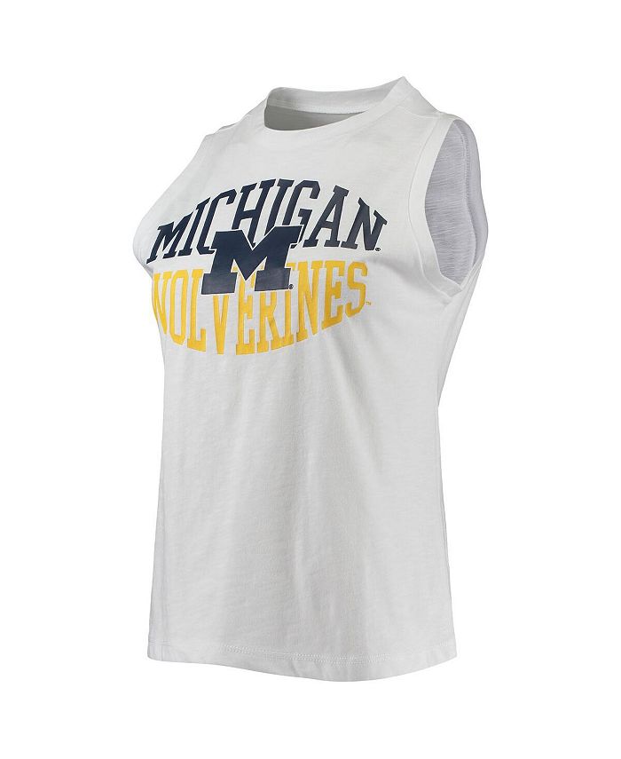 Concepts Sport Women's Charcoal, White Michigan Wolverines Tank Top and ...