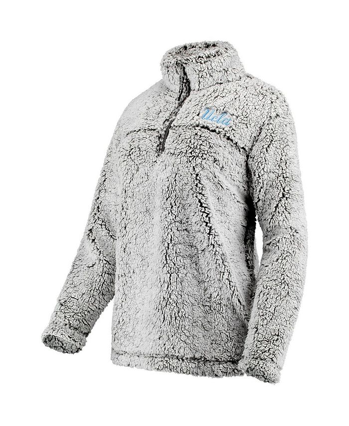 Boxercraft Women's Gray UCLA Bruins Sherpa Super Soft Quarter Zip ...