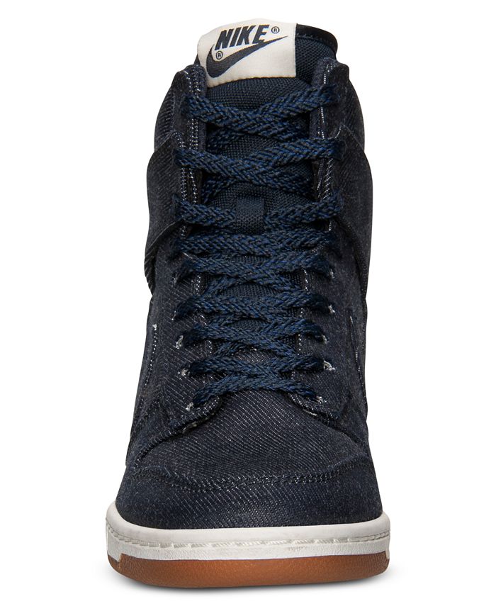 Nike Women's Dunk Sky Hi Essential Casual Sneakers from Finish Line ...