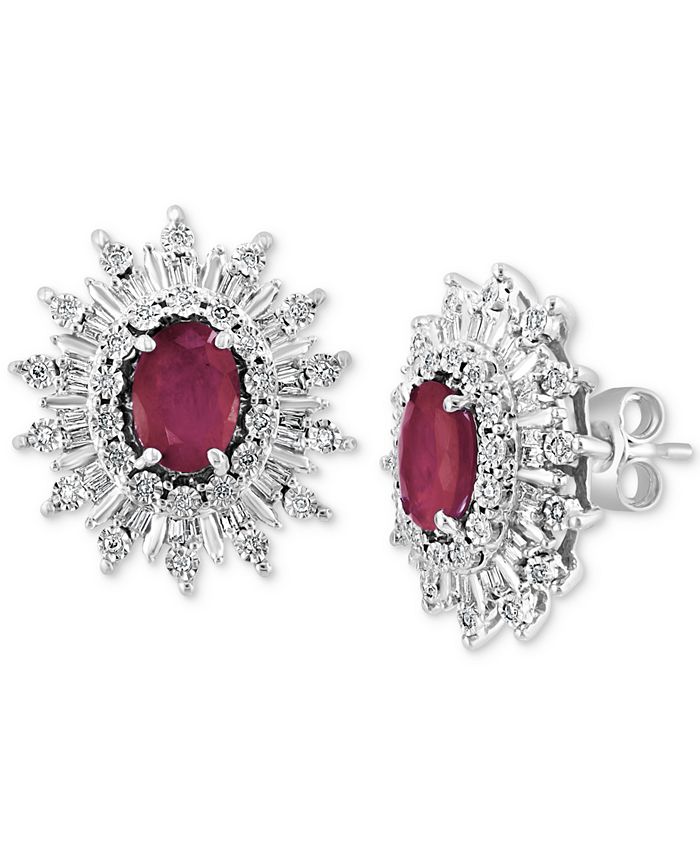 EFFY Collection EFFY® Ruby (1-7/8 ct. t.w.) & Diamond (1/8 ct. t.w ...