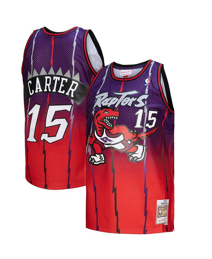 Mitchell & Ness Men's Vince Carter Red, Purple Toronto Raptors 1998/99 ...