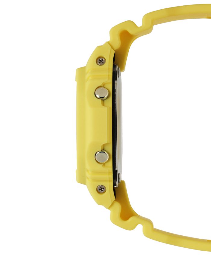 G-Shock Men's Digital Yellow Resin Strap Watch 43mm - Macy's