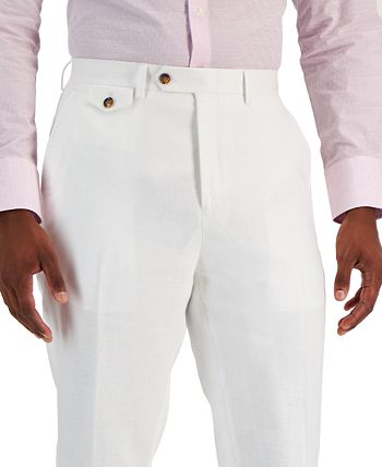 Tayion Collection Men's Classic-Fit Linen Suit Pants - Macy's