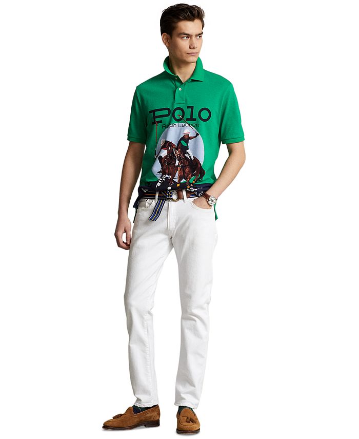 Polo Ralph Lauren Men's Classic-Fit Mesh Graphic Polo Shirt - Macy's