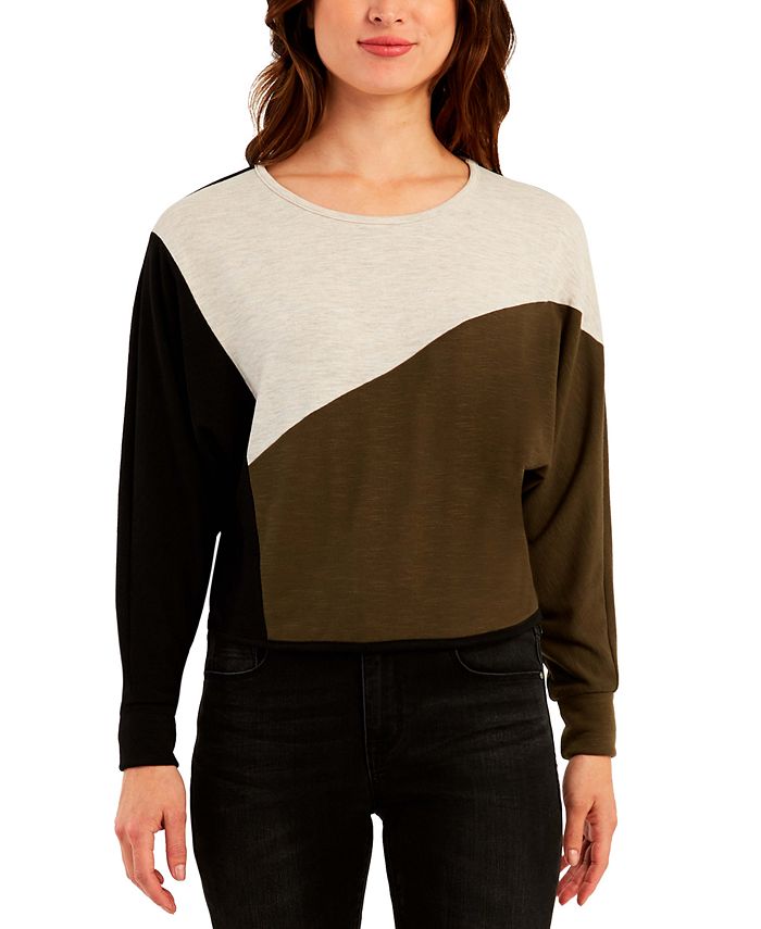 BCX Juniors' Colorblocked Sweater - Macy's