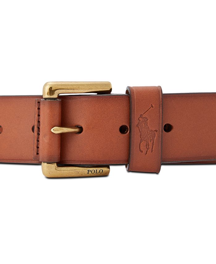 Polo Ralph Lauren Men's Leather Dress Belt - Macy's