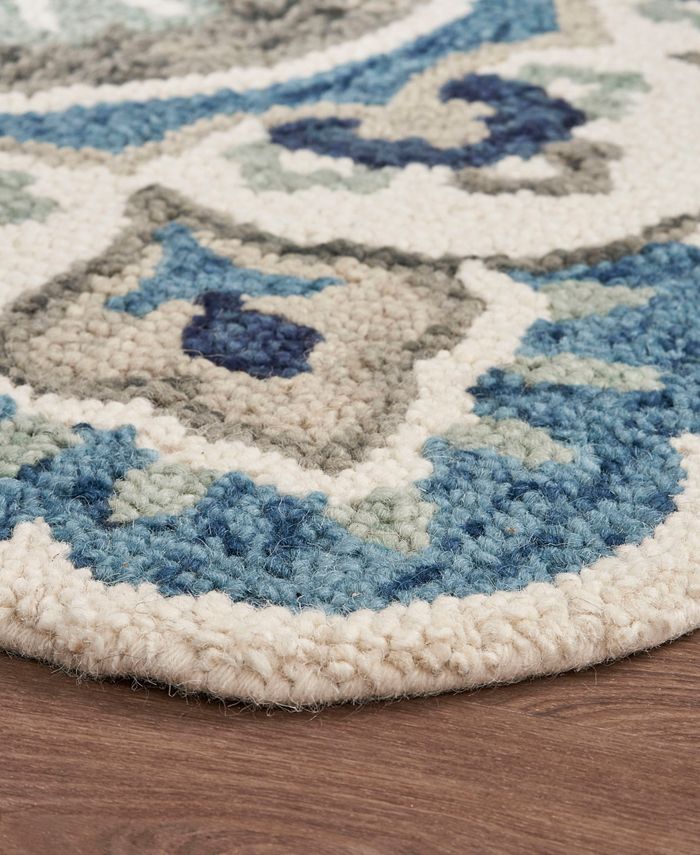 LR Home Radiance RDC54094 4' x 4' Round Area Rug - Macy's