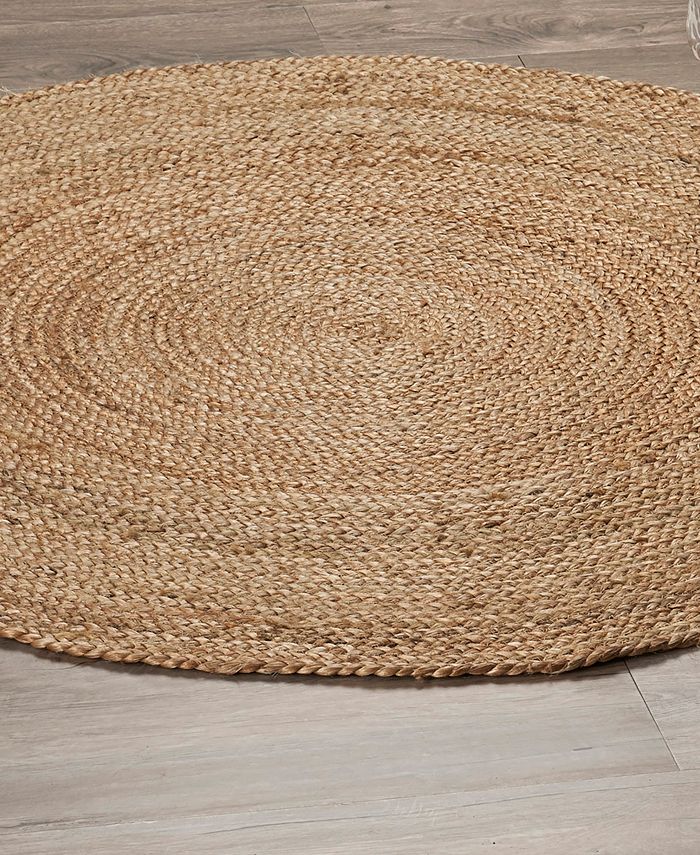 LR Home Posh PSH50136 7'6" x 7'6" Round Area Rug - Macy's