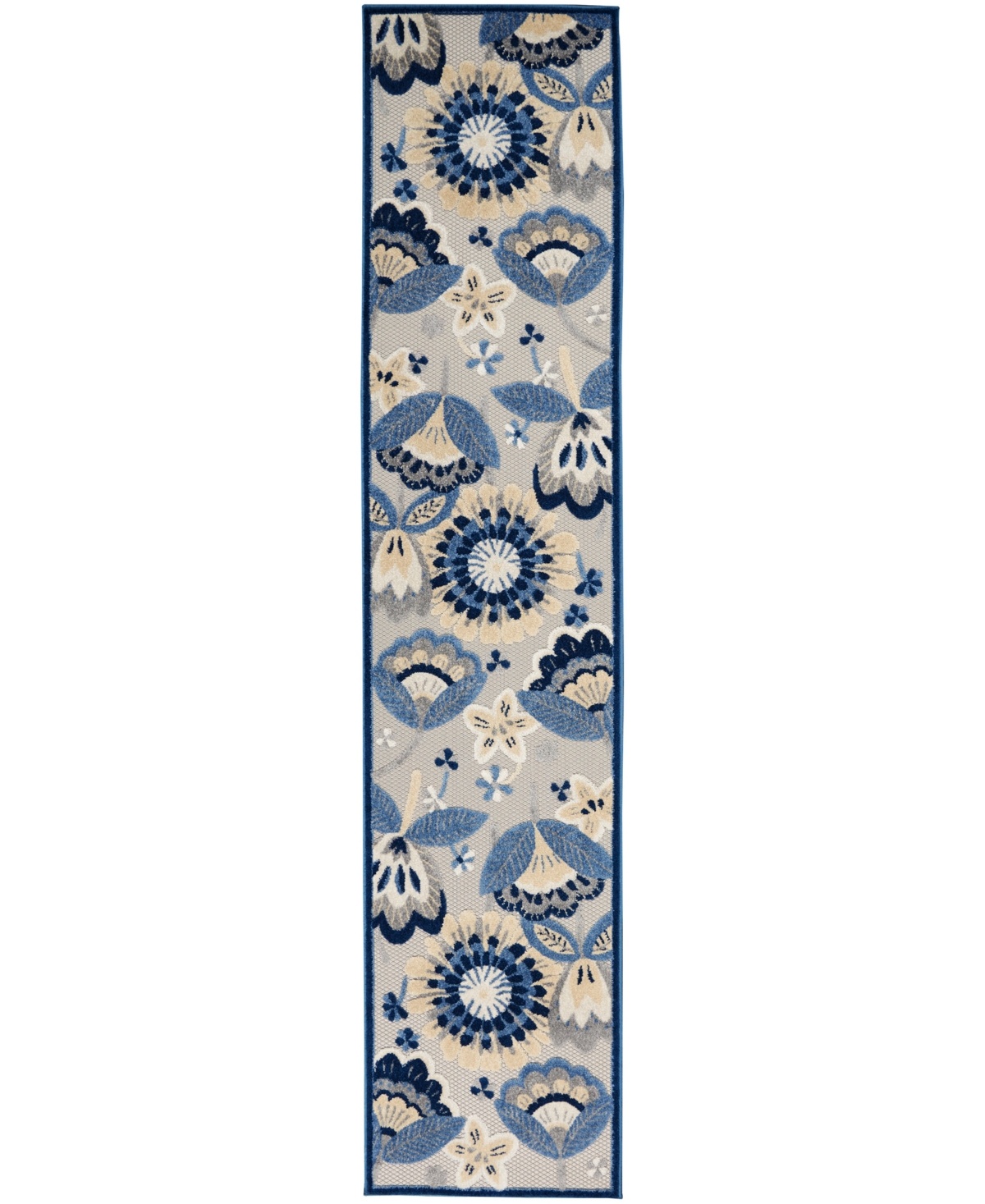Click here for Nourison Home Aloha ALH25 23 x 12 Runner Rug - Blu... prices