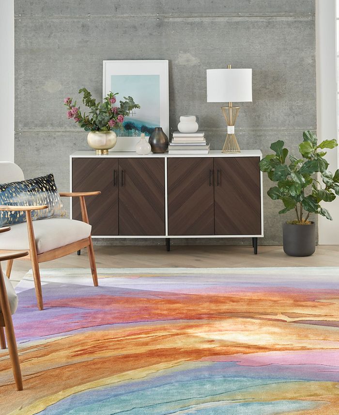 Nourison Home Prismatic PRS25 7'9" x 9'9" Area Rug - Macy's