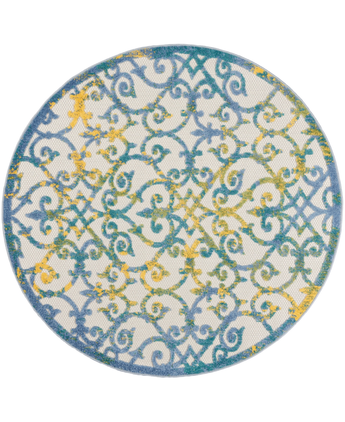 Click here for Nourison Home Aloha ALH21 53 x 53 Round Outdoor Ar... prices