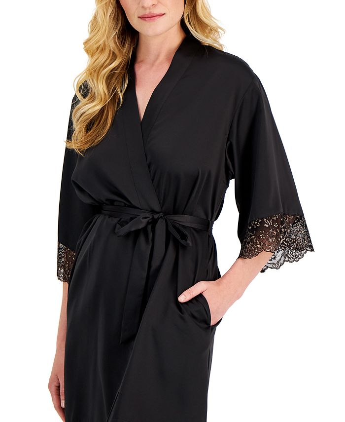 I.N.C. International Concepts Women's Shine Lace Wrap Robe, Created for ...
