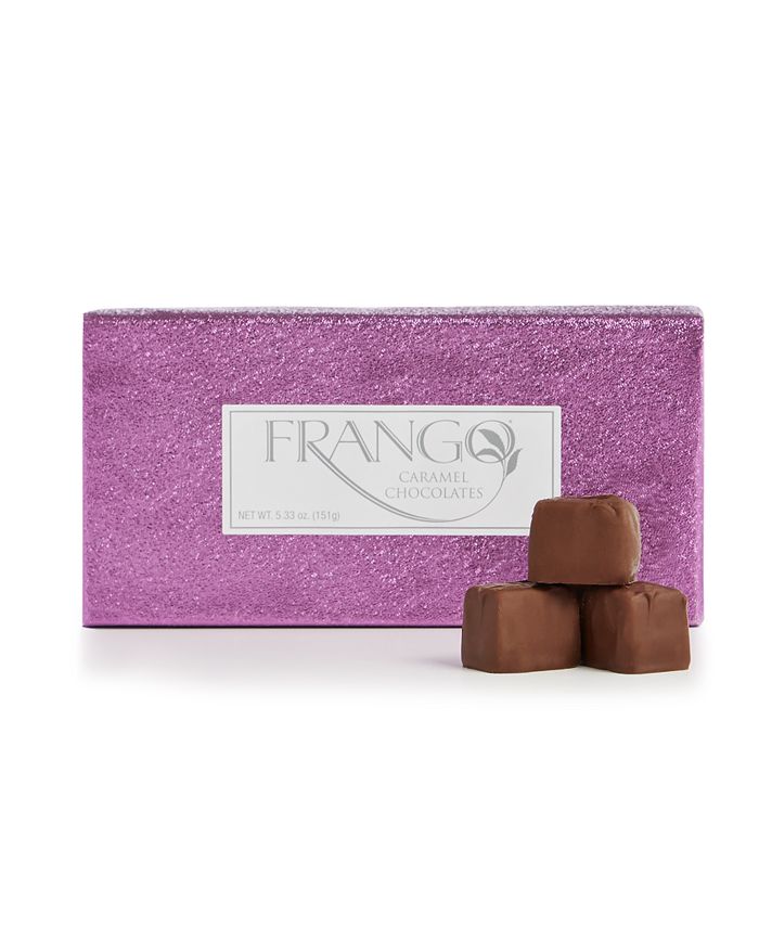 Frango Chocolates 1/3 LB Holiday Wrapped Milk Chocolate Caramel Box of ...