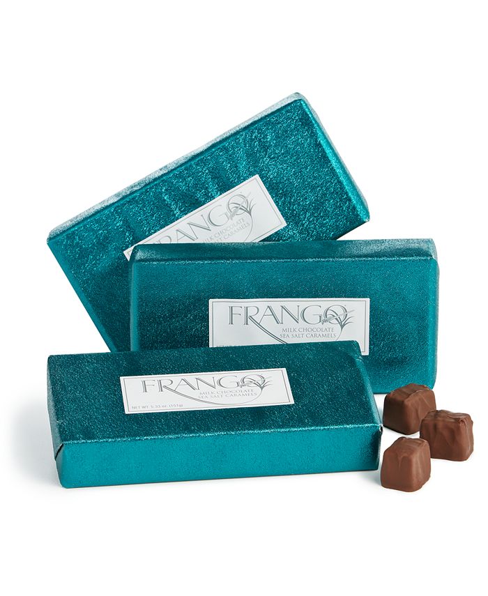 Frango Chocolates 1/3 LB Holiday Wrapped Sea Salt Caramel Milk ...
