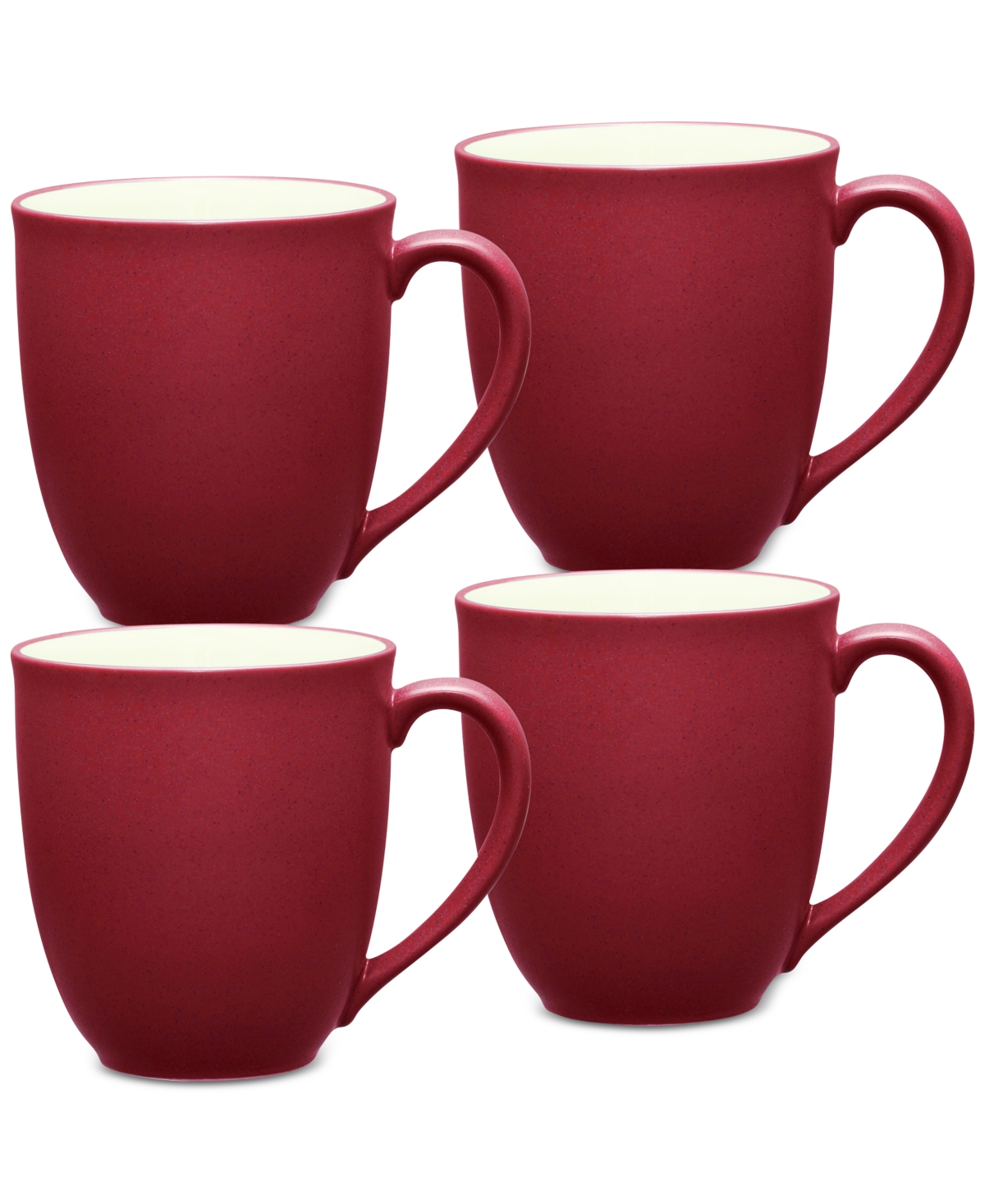 Click here for Noritake Colorwave Mugs 12-oz  Set of 4 - Raspberr... prices