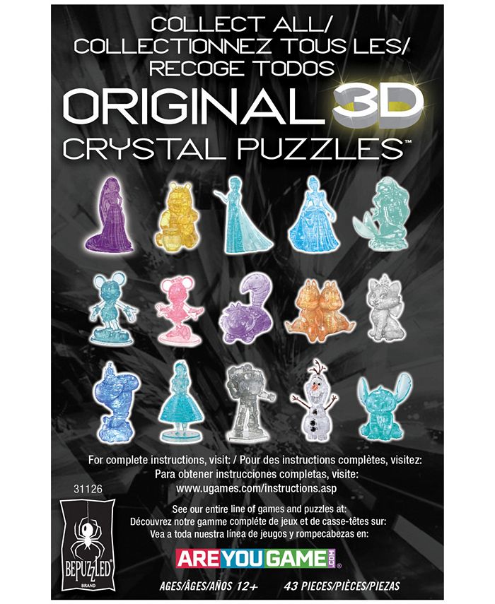 BePuzzled 3D Disney Tinker Bell Crystal Puzzle Set, 43 Piece - Macy's